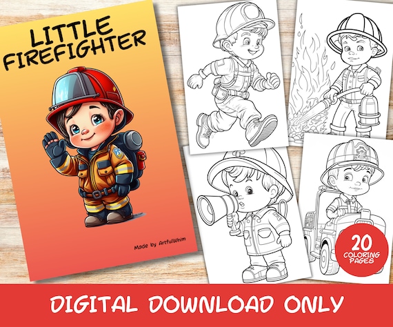 Printable Firefighter Coloring Pages