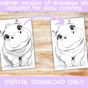 6 Samples Kawaii Animals Coloring Pages Volume 7 by Artfulwhim, Kids ...