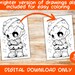 30 Halloween Monsters Volume 1 Coloring Pages Book, Adults, Instant ...