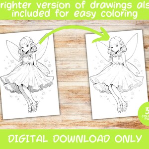 30 Fairies Volume 4 Coloring Pages Book, Kids, Adults, Instant Download ...