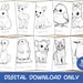 30 World Animals Europe Coloring Pages Book With Names, Kids, Instant ...