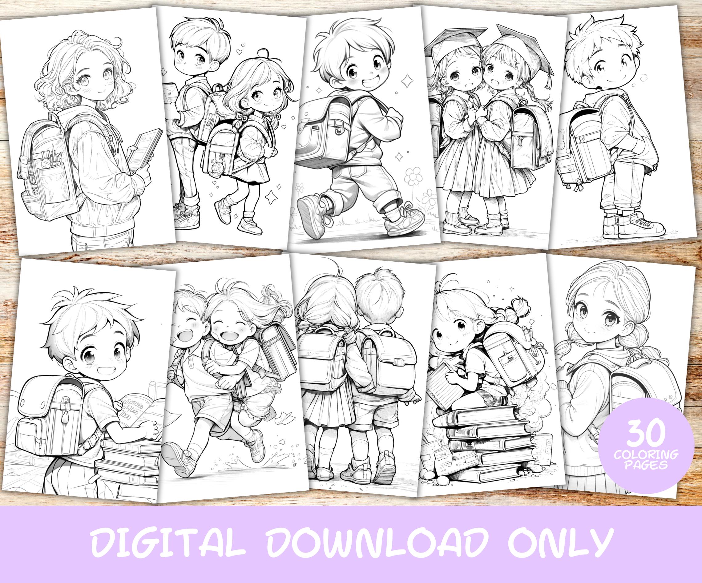 30 Back to School Kids Volume 1, Kids, Adults, Instant Download ...