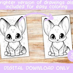 30 Kawaii Animals Volume 4 Coloring Pages Book, Kids, Instant Download ...