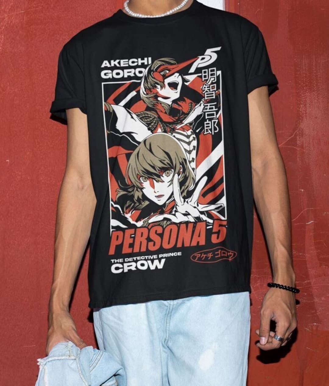 Persona 5, Goro Akechi, Shin Megami Tensei, Game Gift, Gaming Shirt ...