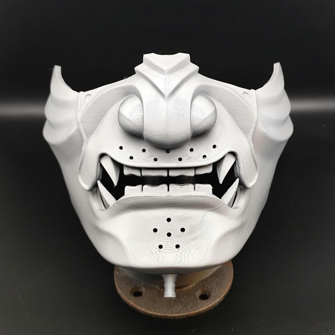 3d Printed Samurai Mask - Etsy
