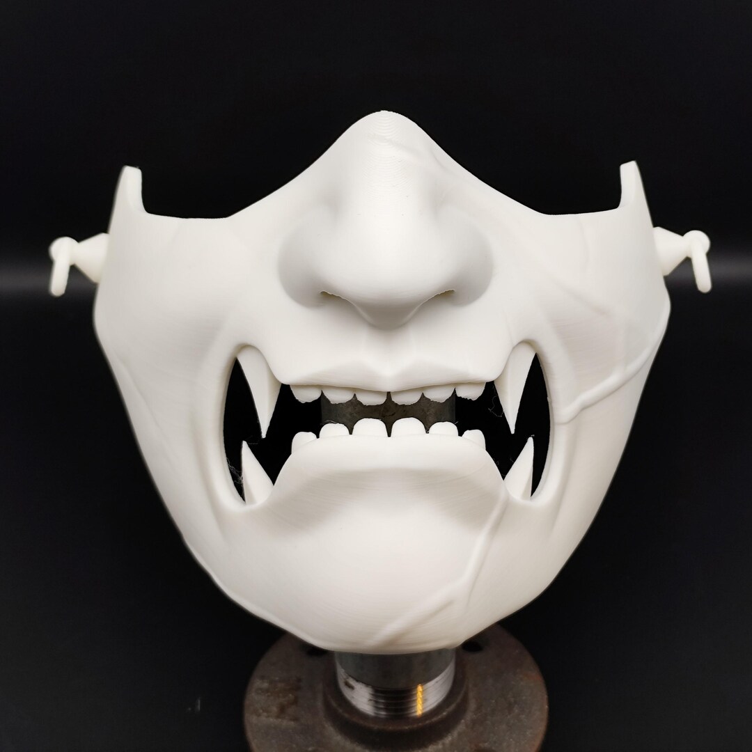 3d Printed Female Samurai Mask - Etsy