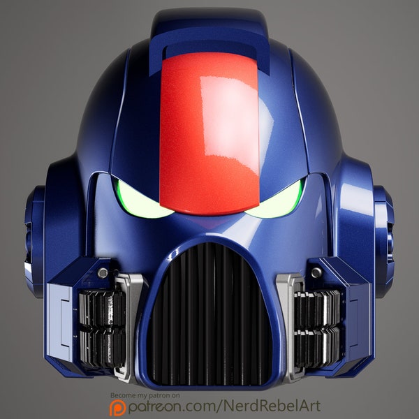 Ultramarine Helmet - Etsy