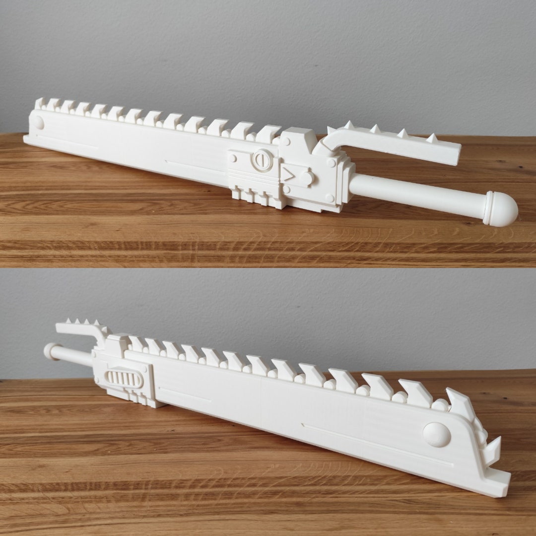 3d Printed Chainsword - Etsy