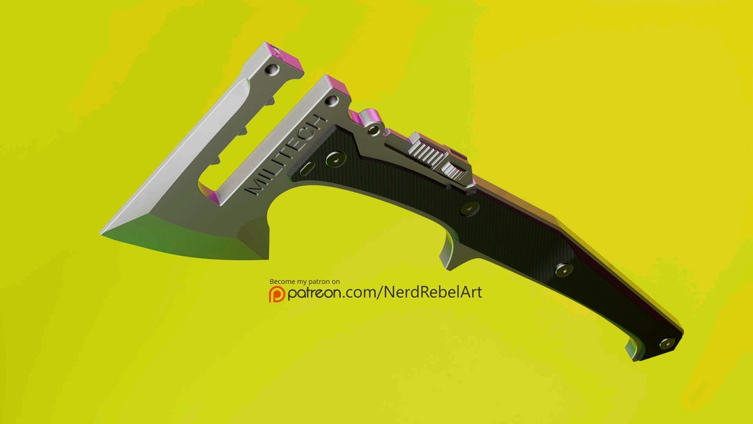 Cyberpunk Militech hatchet 3d files - Etsy México