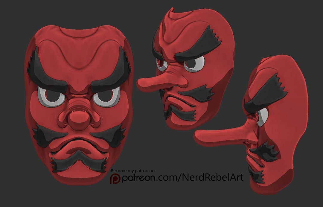 Tengu Mask 3d Files - Etsy