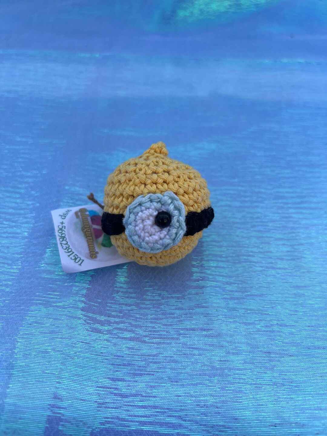 Handmade Amigurumi Minion Key Chain. 2'x2" - Etsy