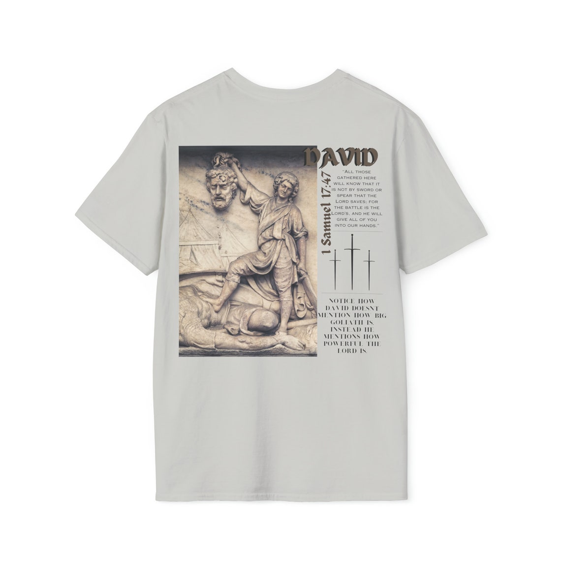 David and Goliath BIF, Comfort Colors, BIF Christian T-shirt Trendy ...