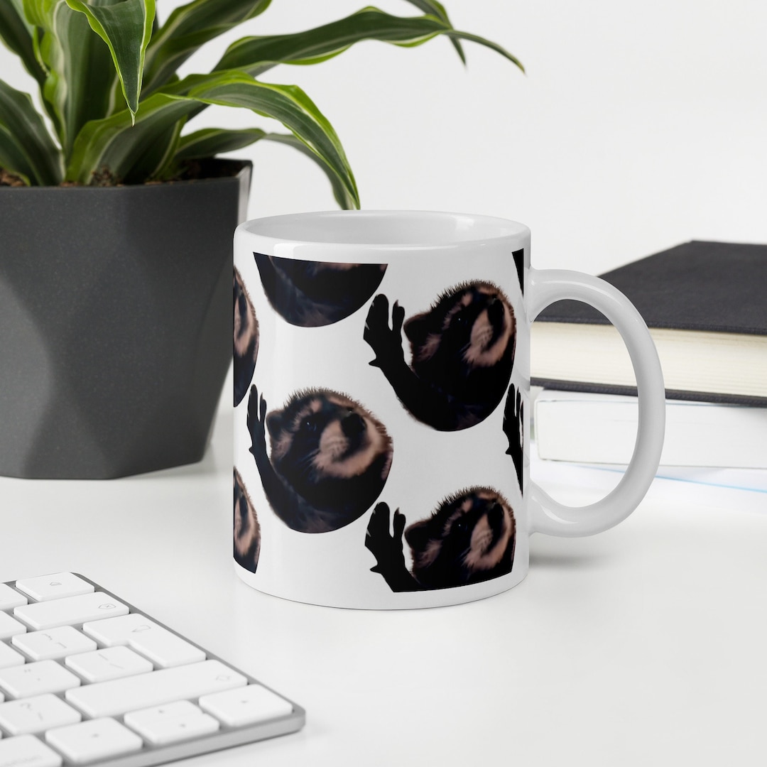 Pedro Racoon Funny Meme Mug Spinning Dancing Raccoons Coffee Cup Animal ...
