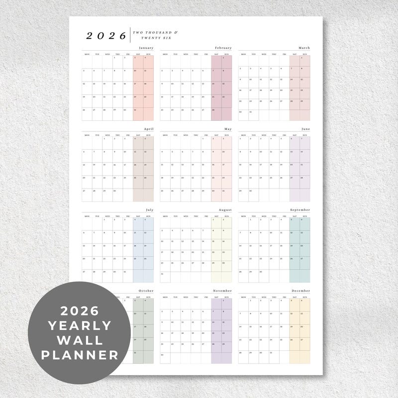 Poster Calendar - Etsy