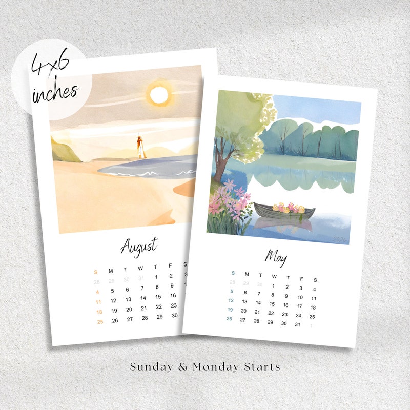 Mini Calendars - Etsy