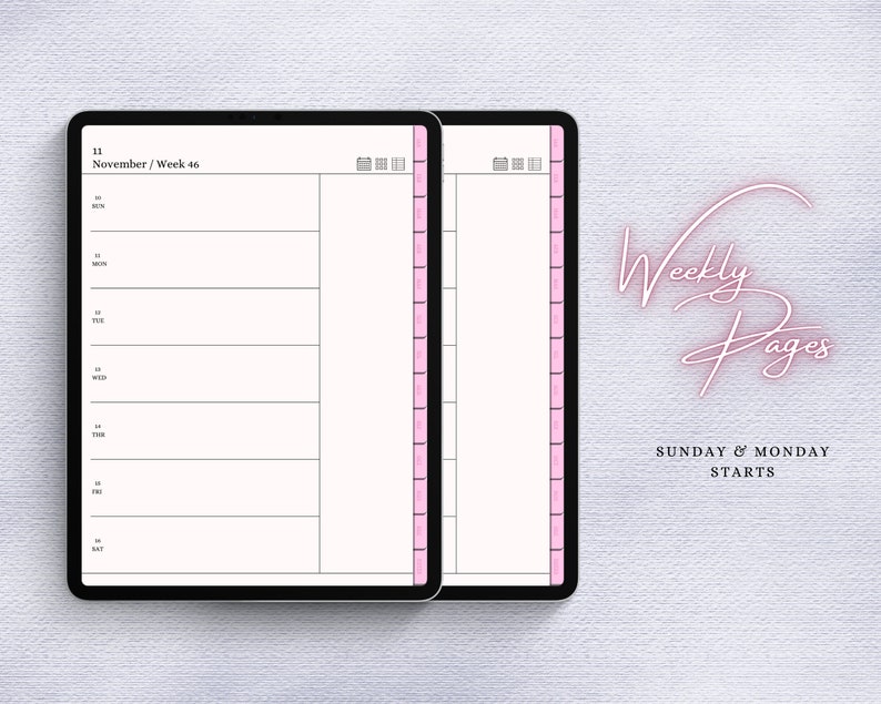 2024 Digital Planner Weekly Planner 2024 Goodnotes Planner - Etsy