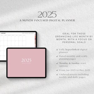 2025 Monthly Digital Planner, Landscape Calendar for Goodnotes, Xodo ...