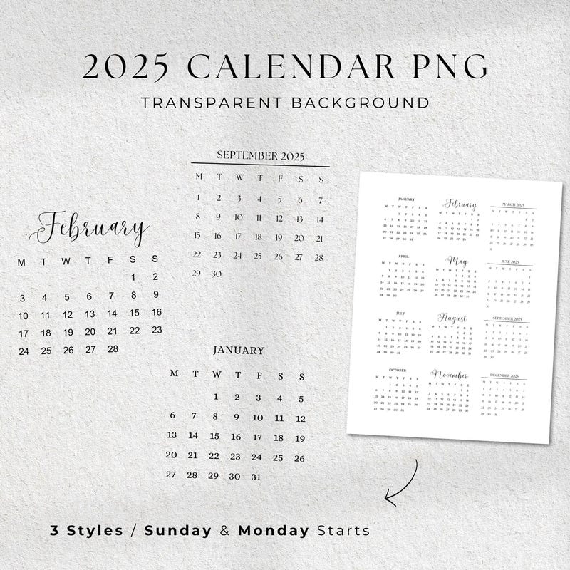 2025 Mini Calendars - Etsy