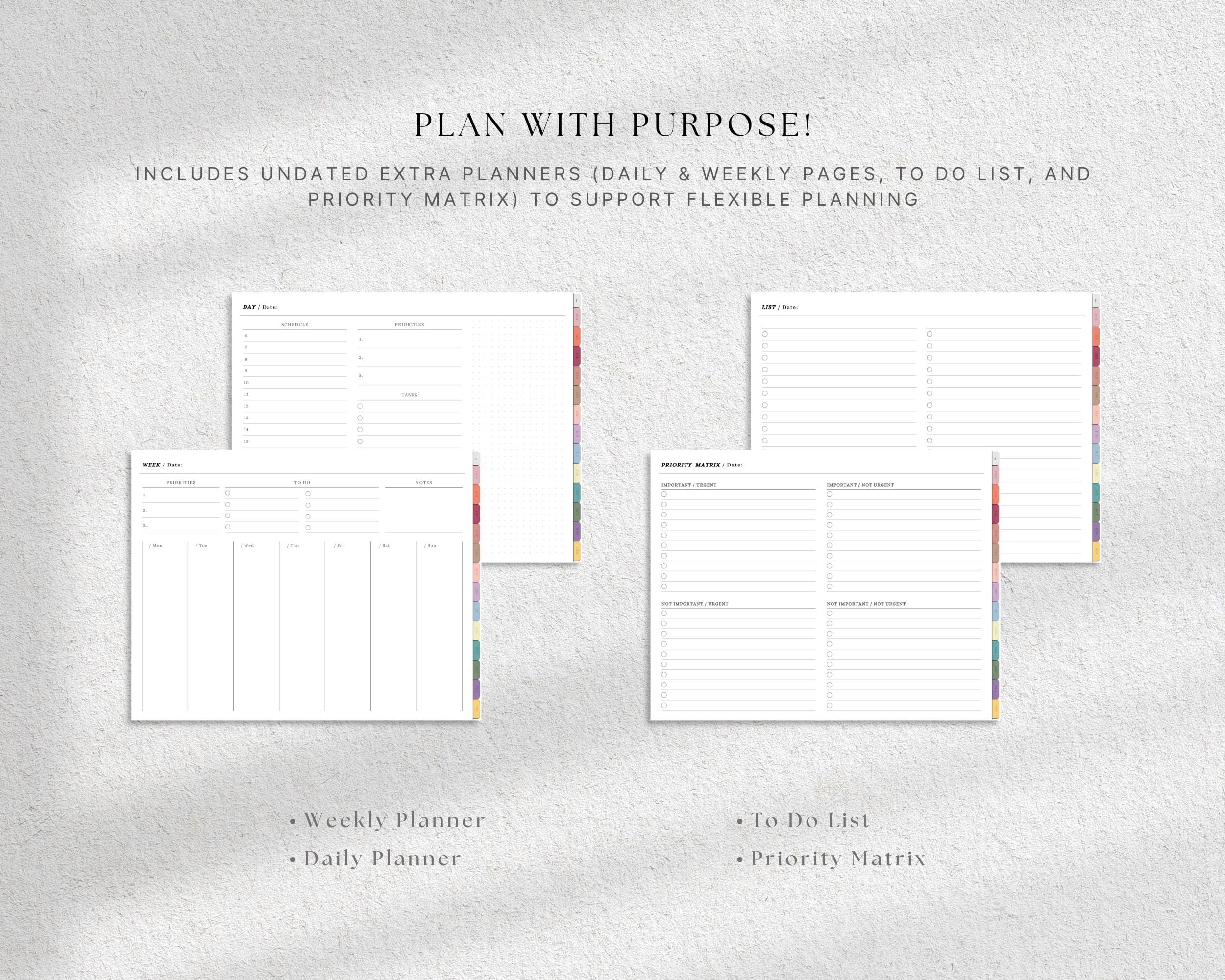 2025 Monthly Digital Planner, Landscape Calendar for Goodnotes, Xodo ...