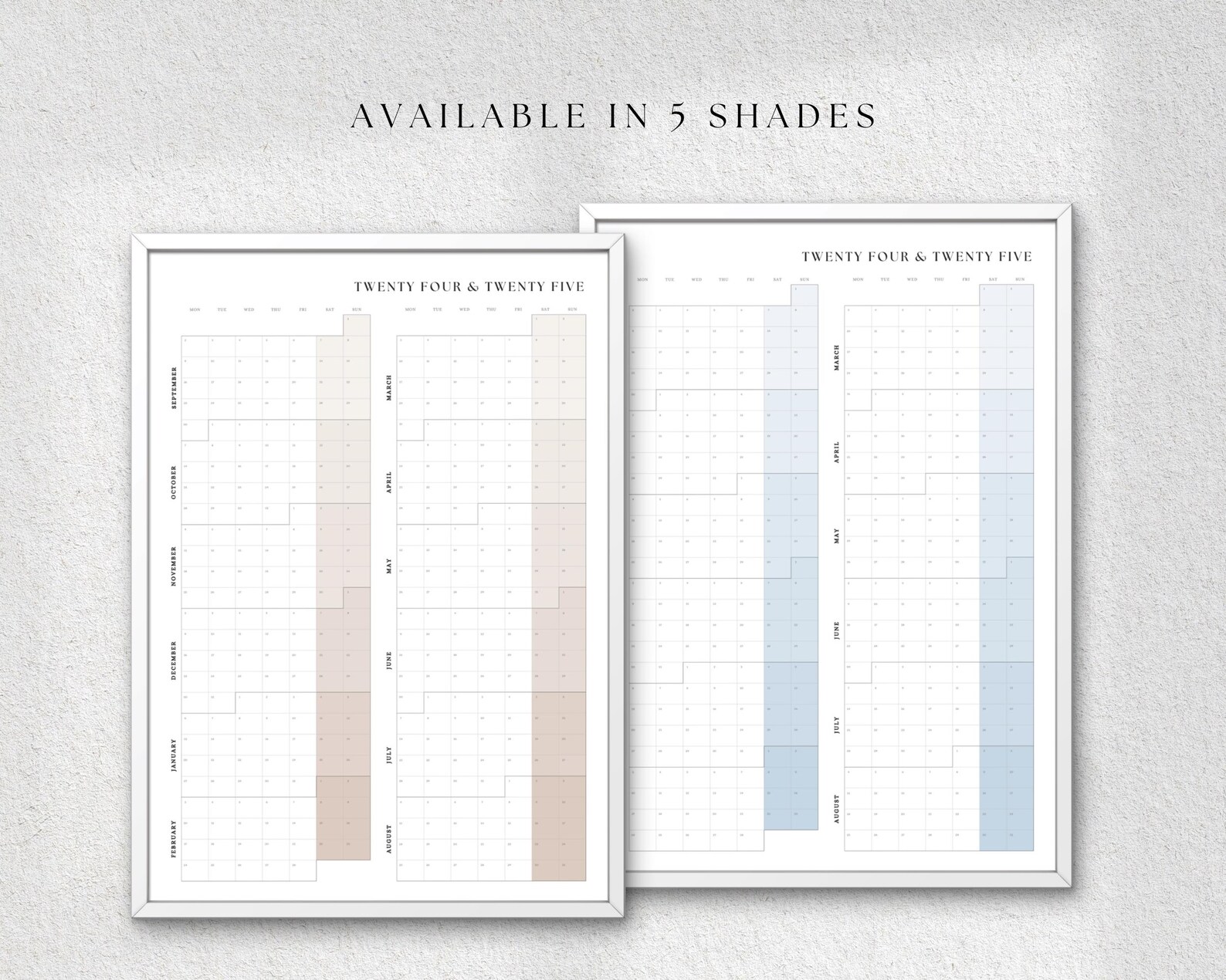 2024 2025 Academic Wall Calendar, Portrait Large Printable Calendar ...