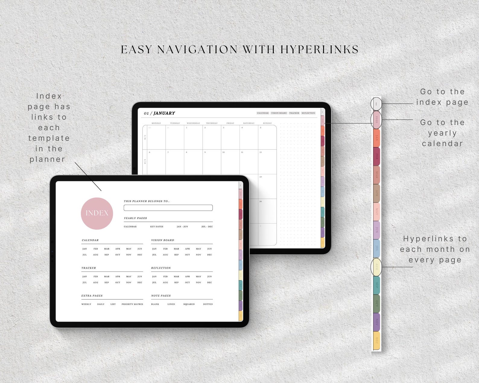 2025 Monthly Digital Planner, Landscape Calendar for Goodnotes, Xodo ...