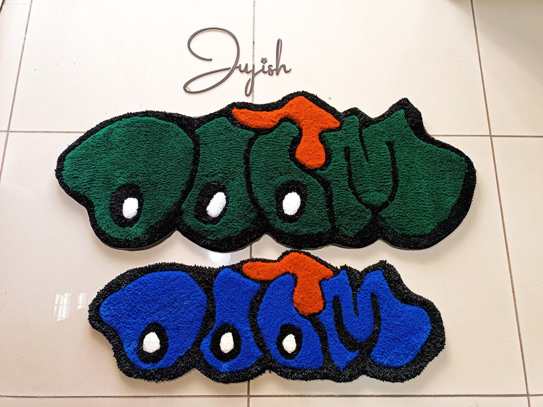Mf Doom Rug Hiphop Tufted Rug Rap Rug Doom Rug Logo - Etsy
