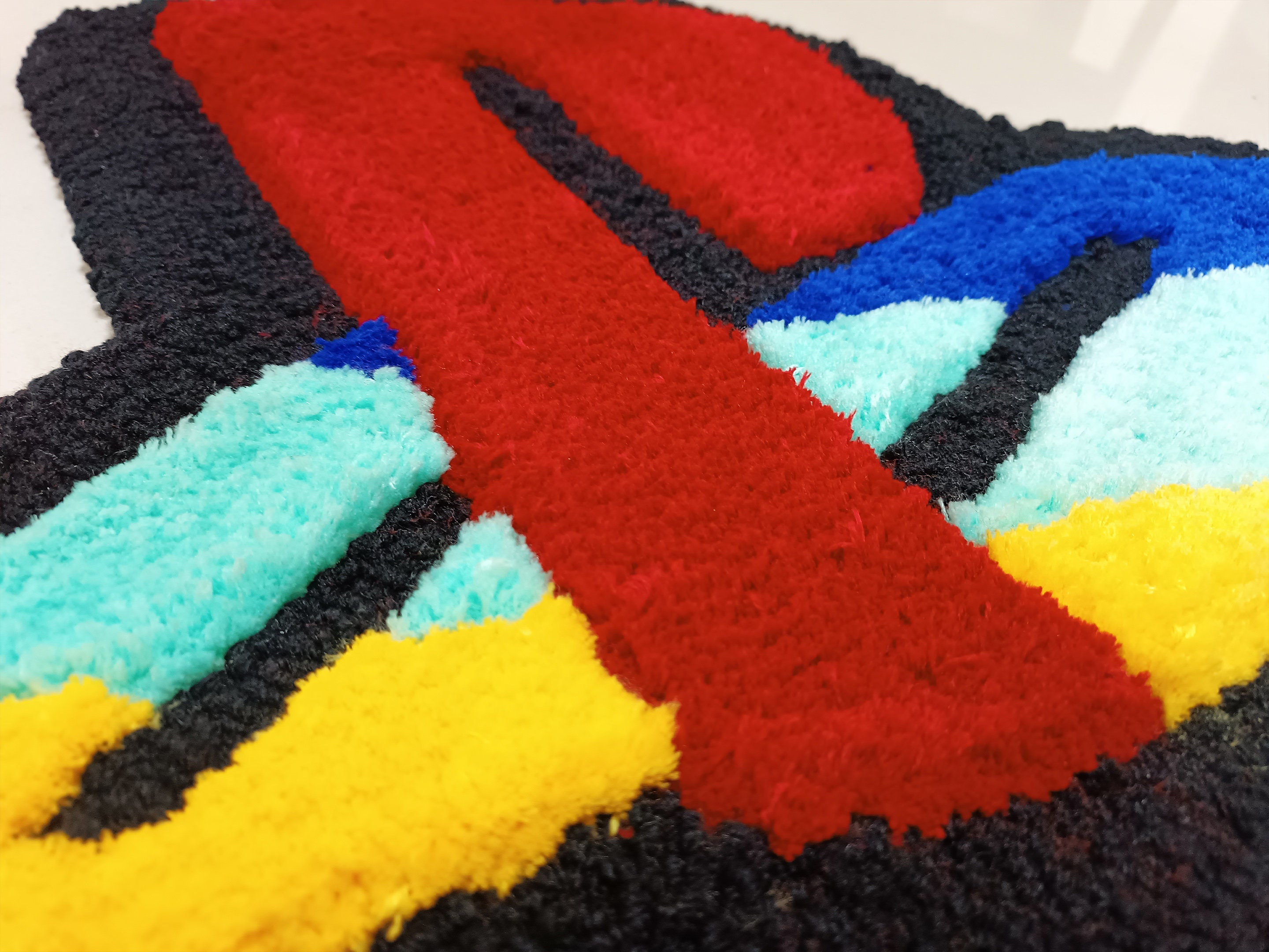 Gamer Room Tufted Rug - Retro Logo Rug - Game Area Tuft Carpet - Custom ...