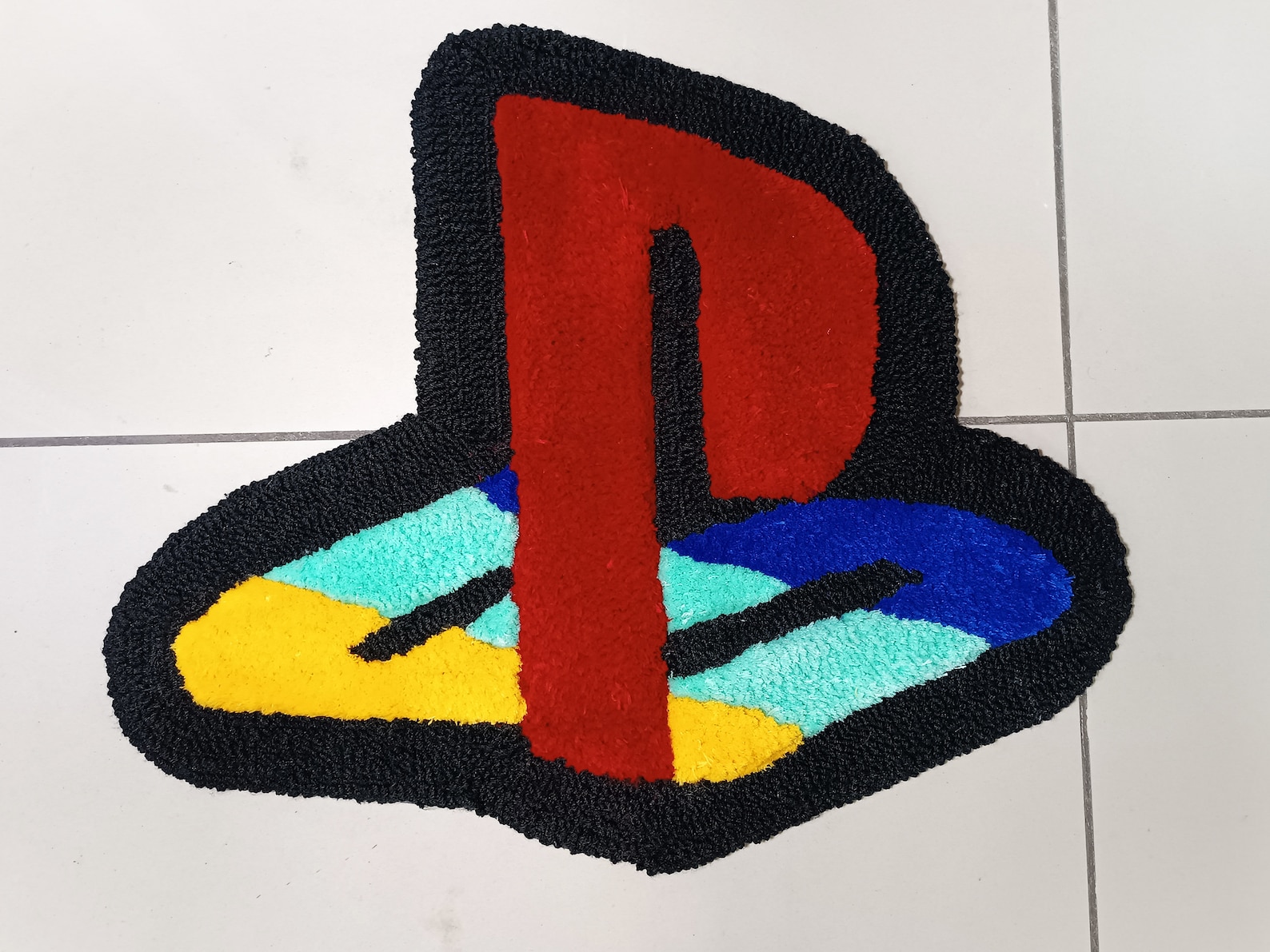 Gamer Room Tufted Rug - Retro Logo Rug - Game Area Tuft Carpet - Custom ...