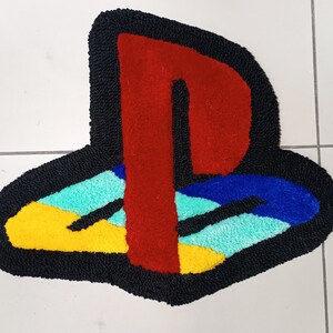 Gamer Room Tufted Rug - Retro Logo Rug - Game Area Tuft Carpet - Custom ...