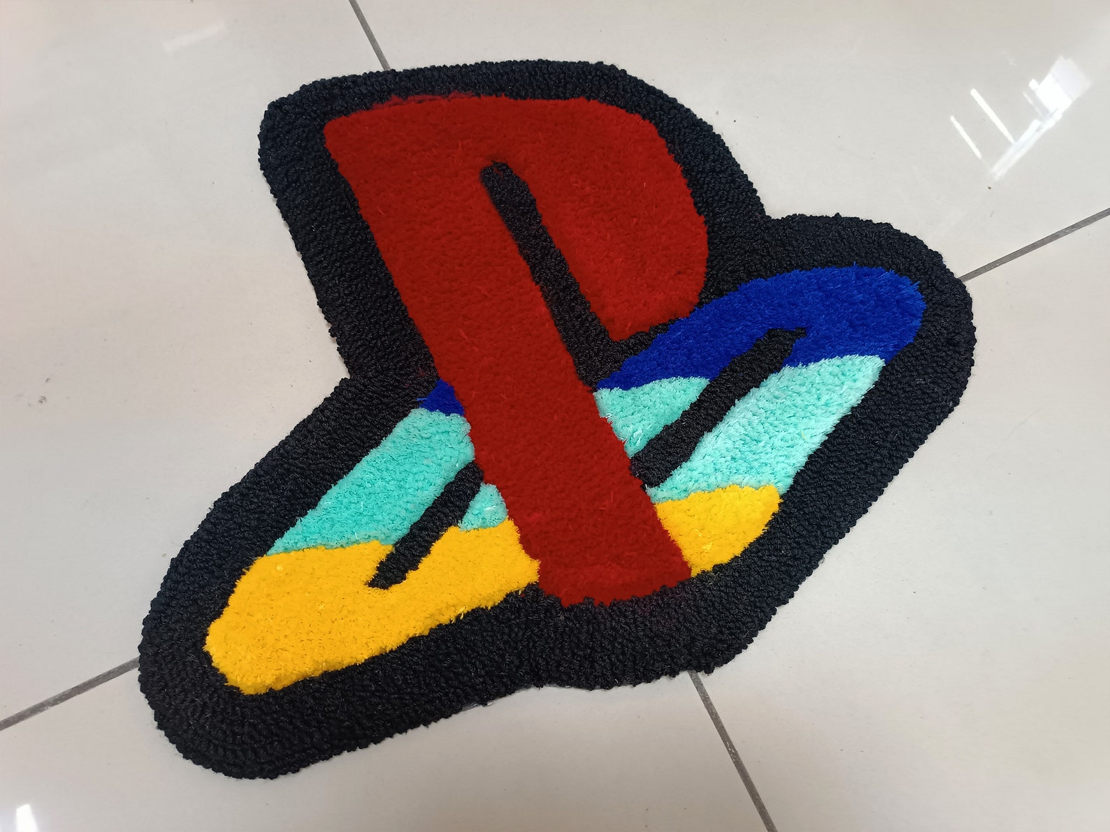 Gamer Room Tufted Rug - Retro Logo Rug - Game Area Tuft Carpet - Custom ...