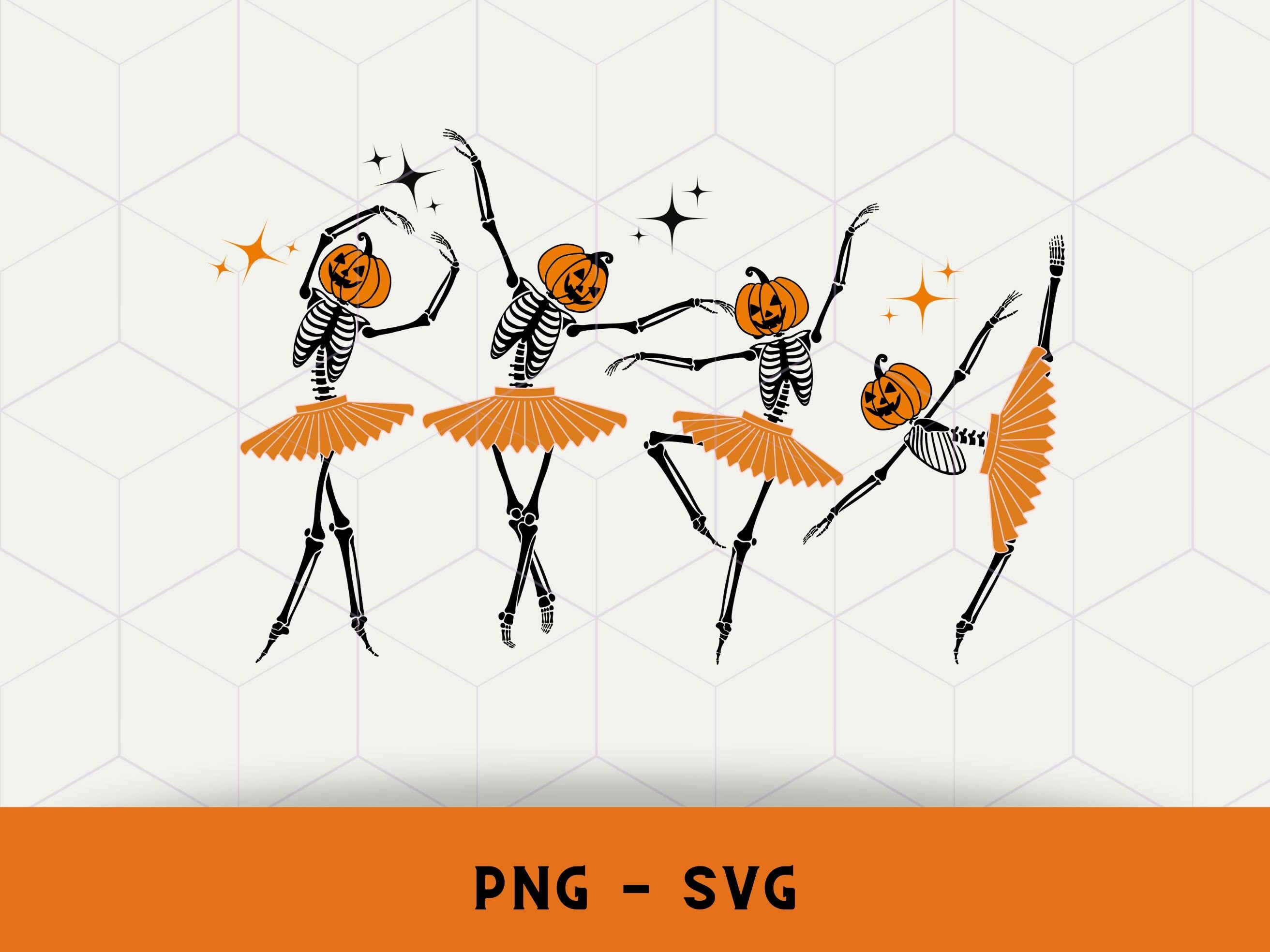 Ballerina Skeleton Svg, Dancing Skeletons SVG, Halloween Costume File ...