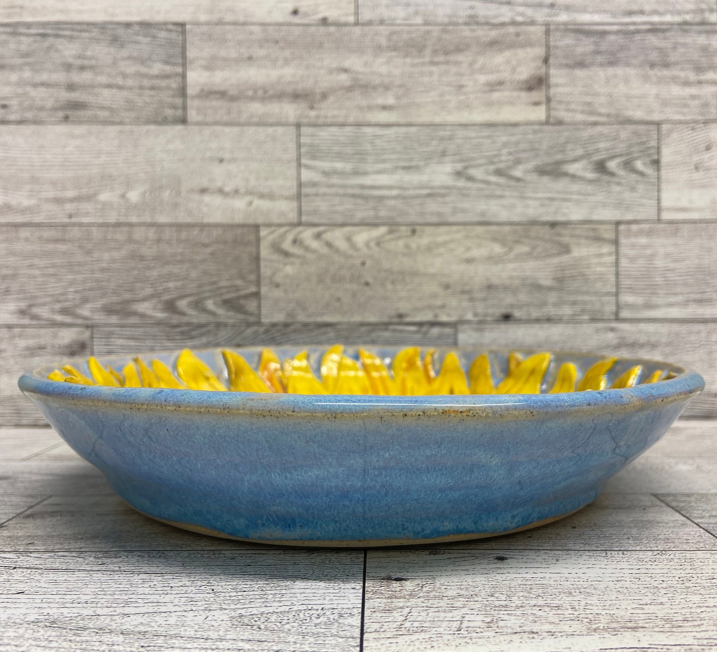 Handmade Sunflower Plate- Made to Order - Etsy