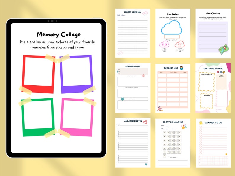 Kids Planner, for Kids, Kids Chore Chart, Homeschool Planner, Academic ...