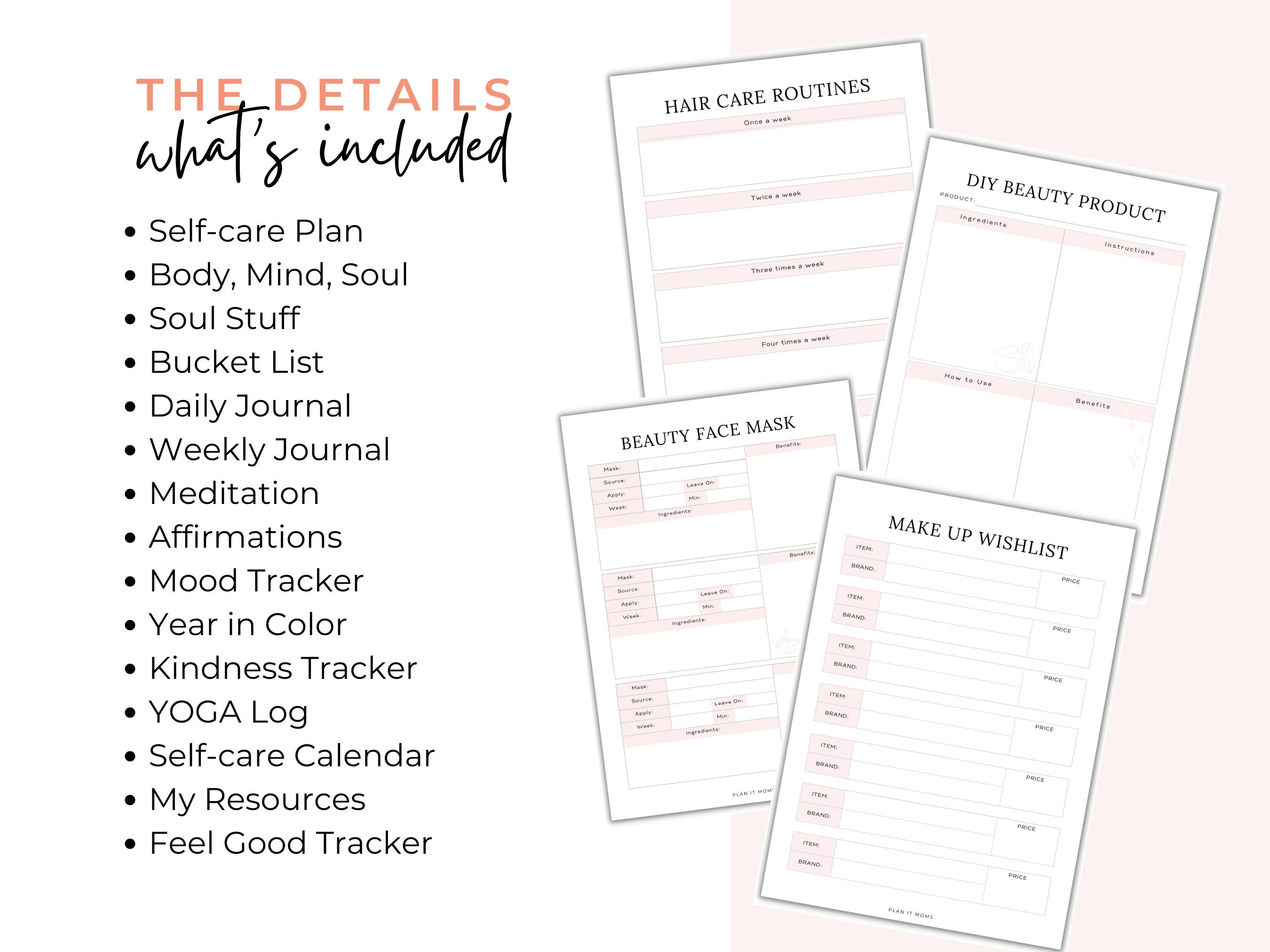 Self Care Planner, Selfcare Planner, Self Care Journal, Self Care Box ...