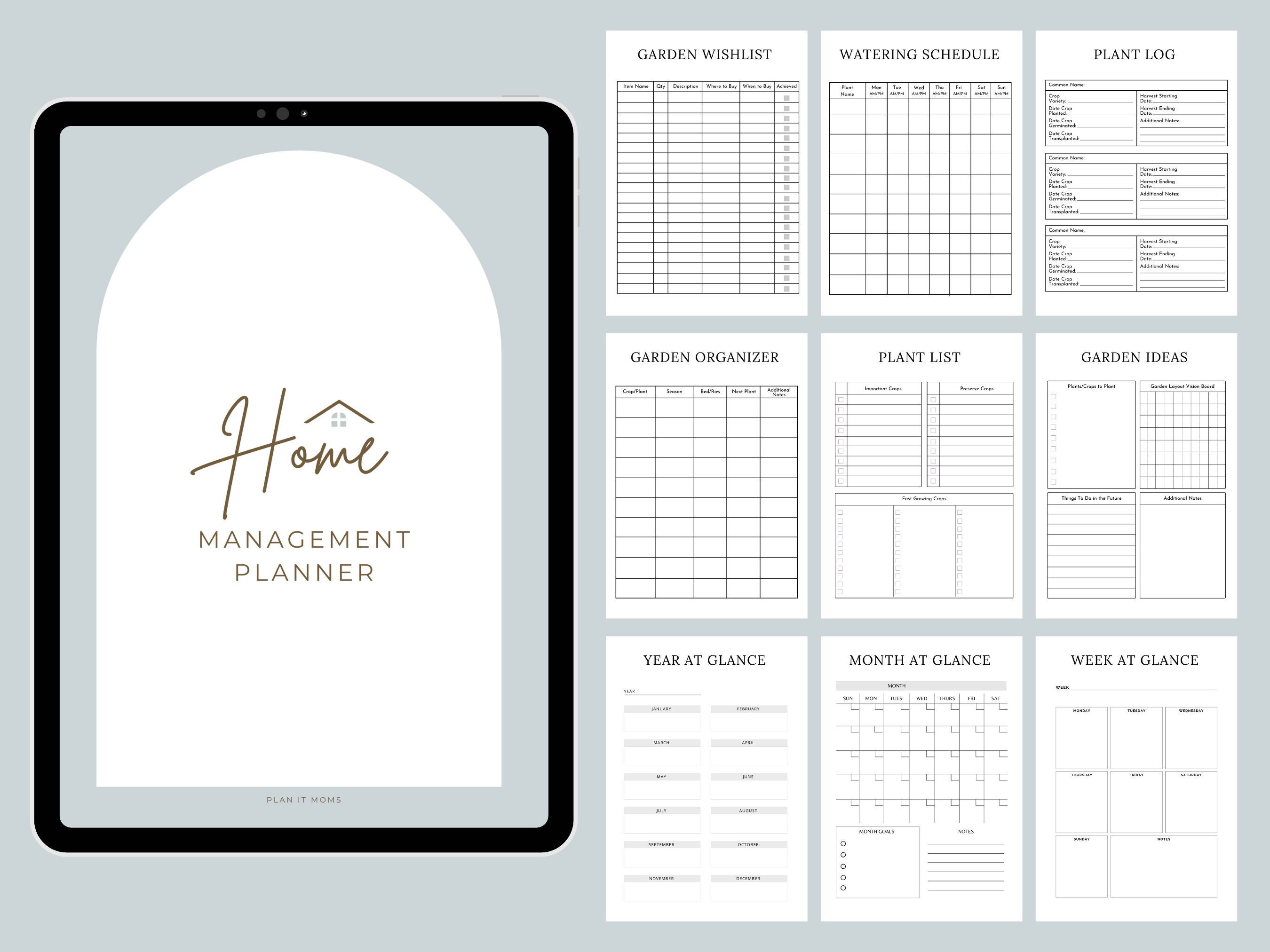 Printable Household Management Binder, Household Management Planner ...