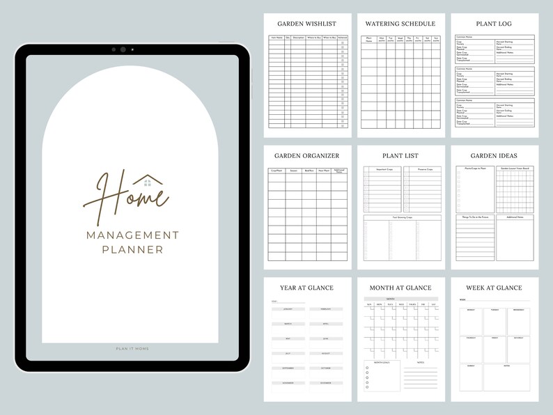 Household Management Planner, Printable Household Management Binder ...