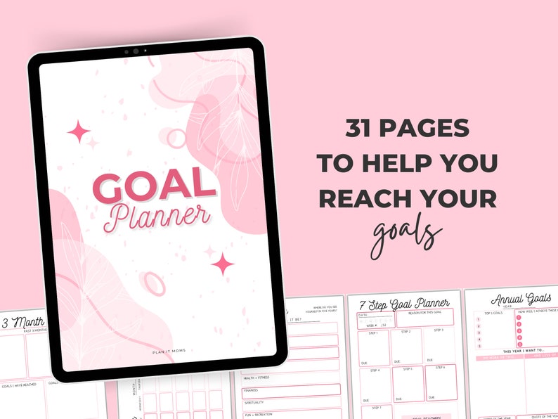 Goal Planner, Goal Tracker, Goal Setting, Goals, Vision Board, Vision ...
