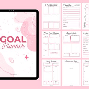 Goal Planner, Goal Tracker, Goal Setting, Goals, Vision Board, Vision ...