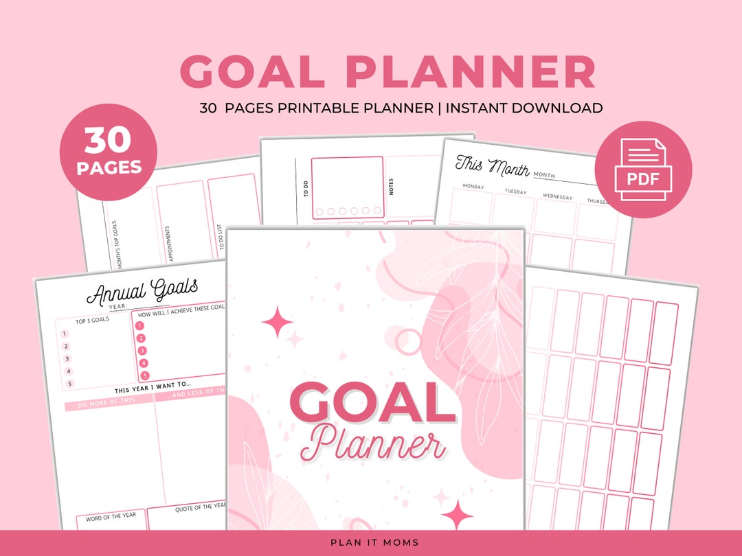 Goal Planner, Goal Tracker, Goal Setting, Goals, Vision Board, Vision ...