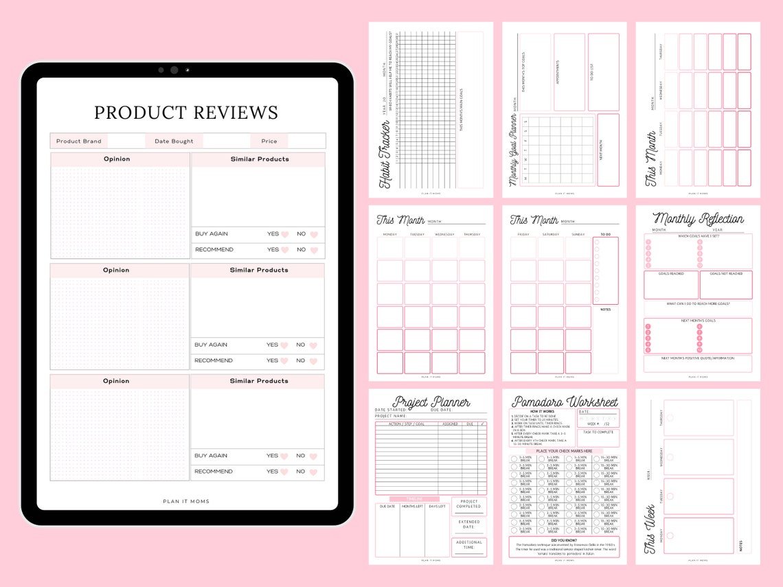 Goal Planner, Goal Tracker, Goal Setting, Goals, Vision Board, Vision ...