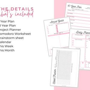 Goal Planner, Goal Tracker, Goal Setting, Goals, Vision Board, Vision ...