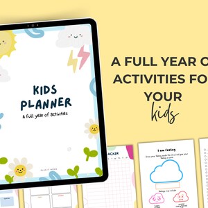 Kids Planner, for Kids, Kids Chore Chart, Homeschool Planner, Academic ...