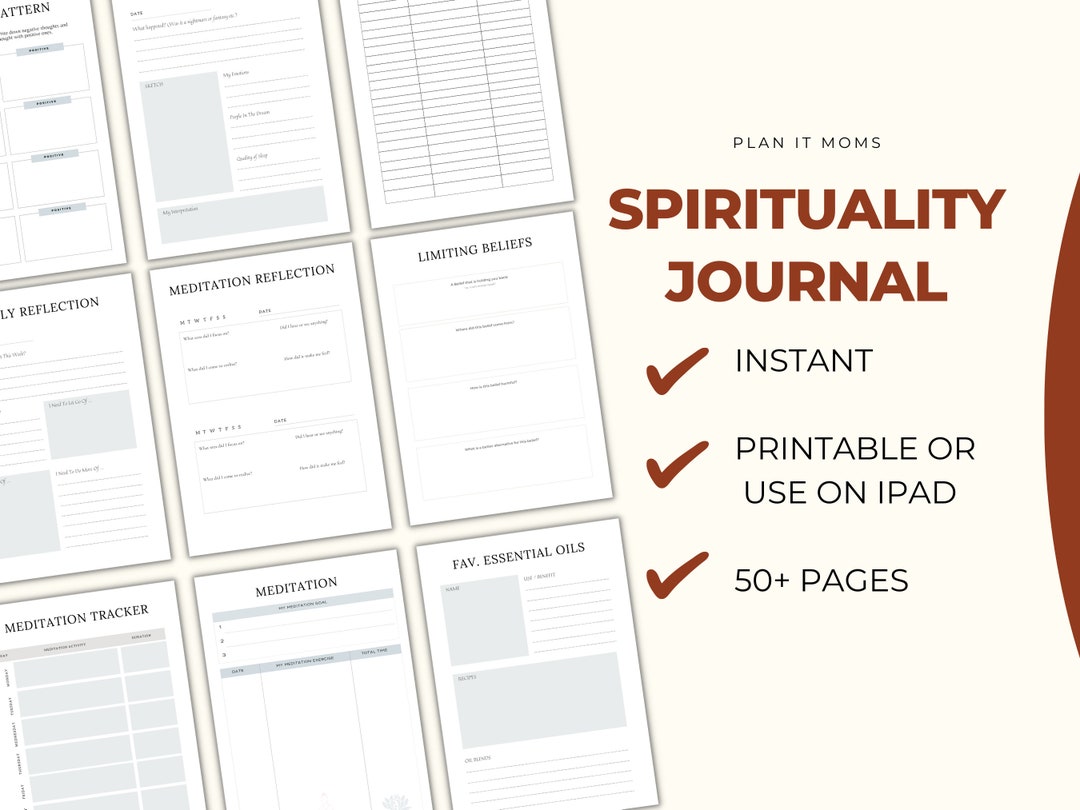 Spirituality Journal, Spiritual Journal, Spiritual Planner, Spiritual ...