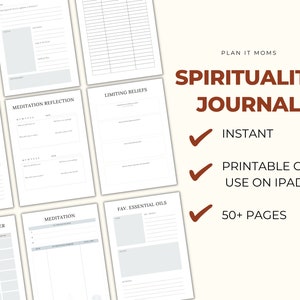 Spirituality Journal, Spiritual Journal, Spiritual Planner, Spiritual ...