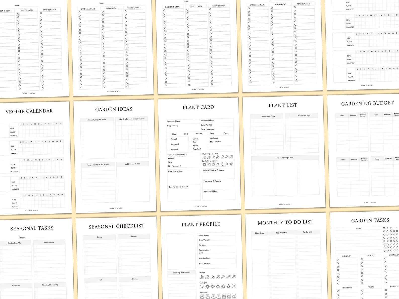 Garden Planner, Garden Plans, Digital Garden Planner, Garden Journal ...