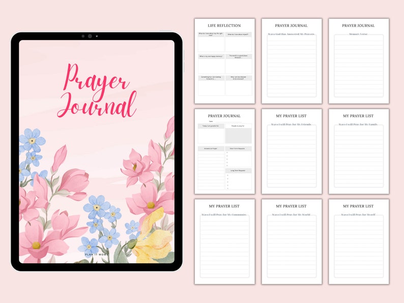 Prayer Journal, Printable Prayer Journal, Digital Prayer Journal ...