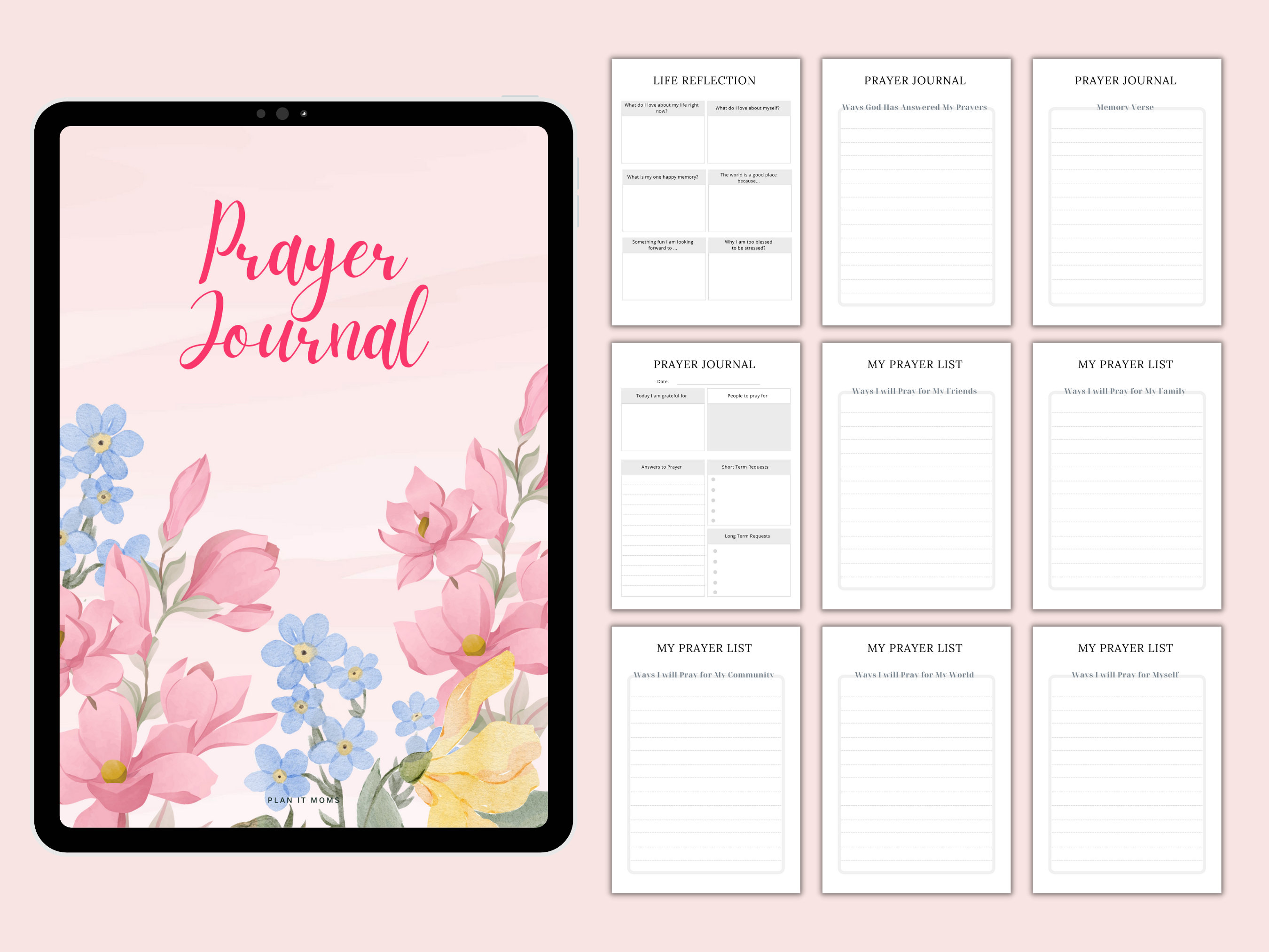 Prayer Journal, Printable Prayer Journal, Digital Prayer Journal ...