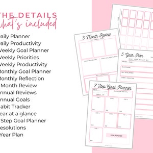 Goal Planner, Goal Tracker, Goal Setting, Goals, Vision Board, Vision ...