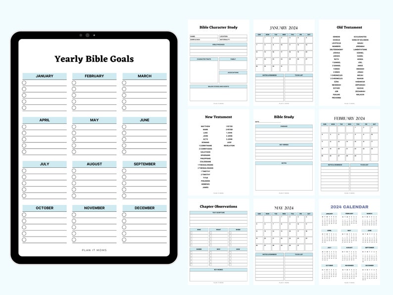 Bible and Devotional Planner, Bible Planner, Devotional Planner, Bible ...
