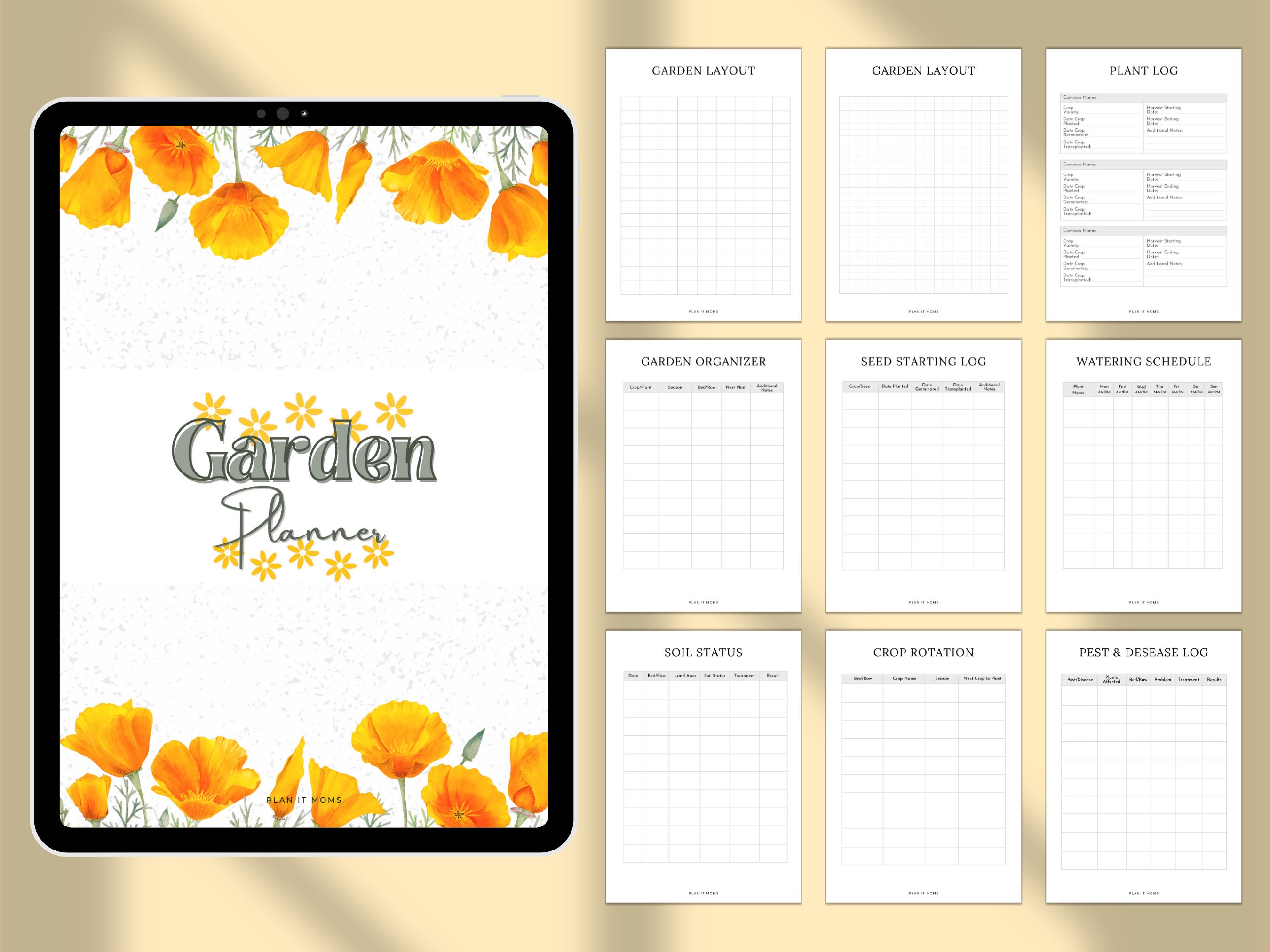Garden Planner, Garden Plans, Digital Garden Planner, Garden Journal ...